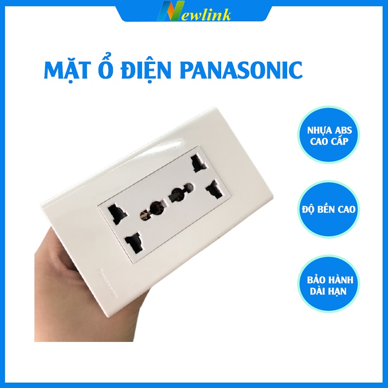 Double 3-pin multi-purpose rectangular British standard socket with ...