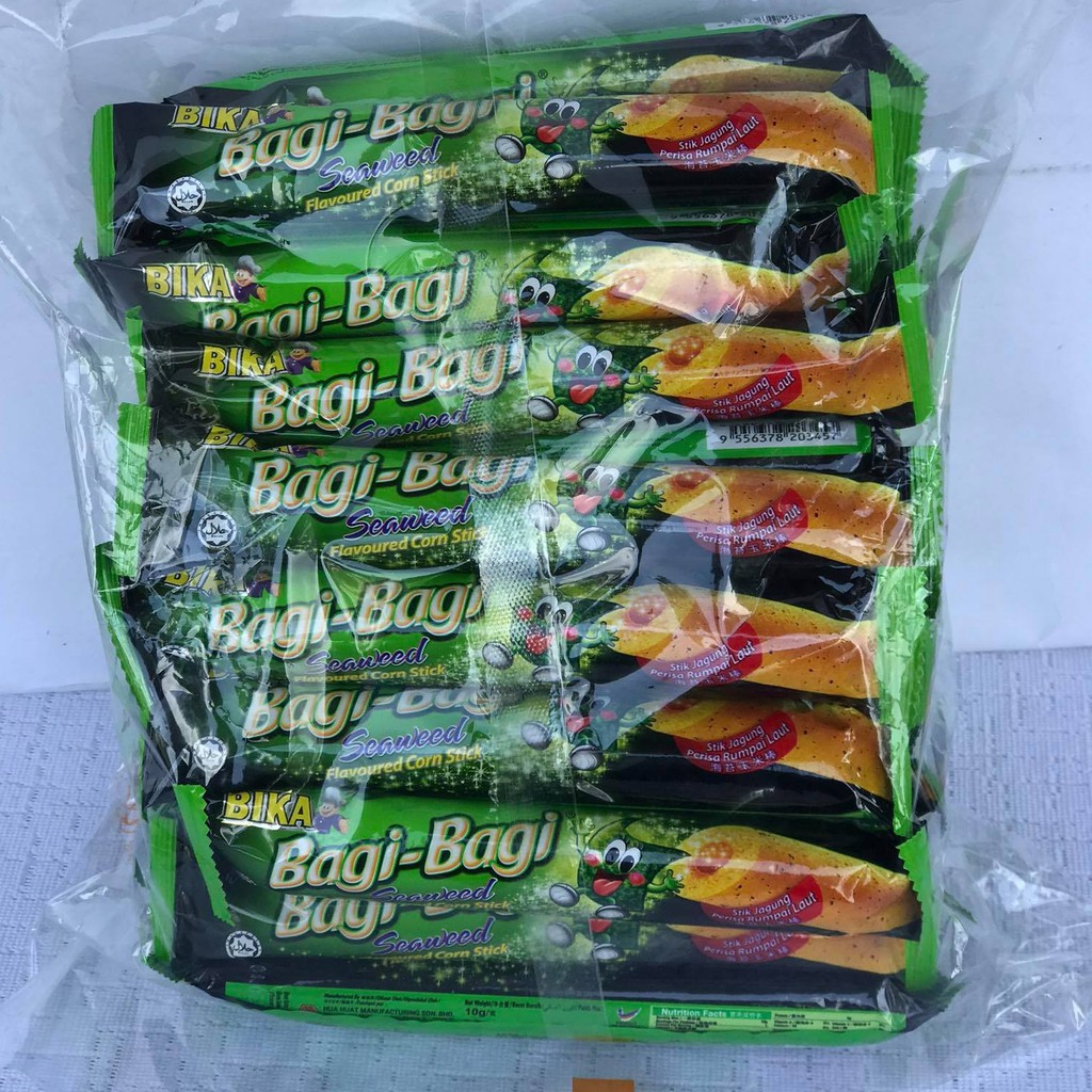10g x 40pcs Bika Bagi-Bagi Corn Stick, Jejari/Stik Jagung [Chocolate ...