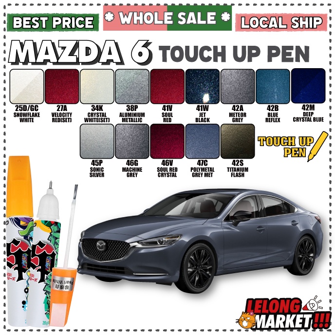 Touch Up Pen | MAZDA 6 | All series color DIY Pro paint Remove Car ...