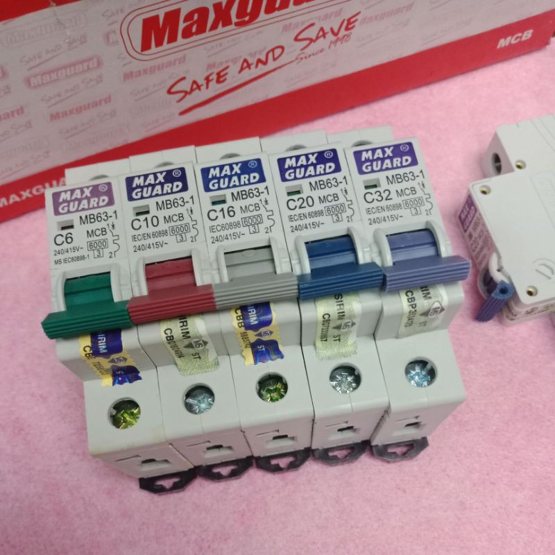 Maxguard 1Pole MCB (Miniature Circuit Breakers) | Shopee Malaysia Maxguard 1Pole MCB (Miniature Circuit Breakers) | Shopee Malaysia