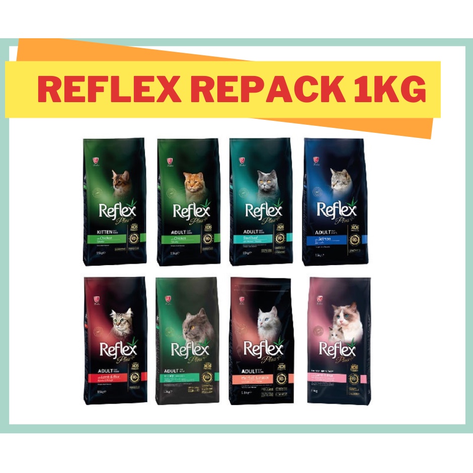 Reflex Plus Repack 1KG Cat Food Reflex Makanan Kucing Repack 1KG Reflex ...