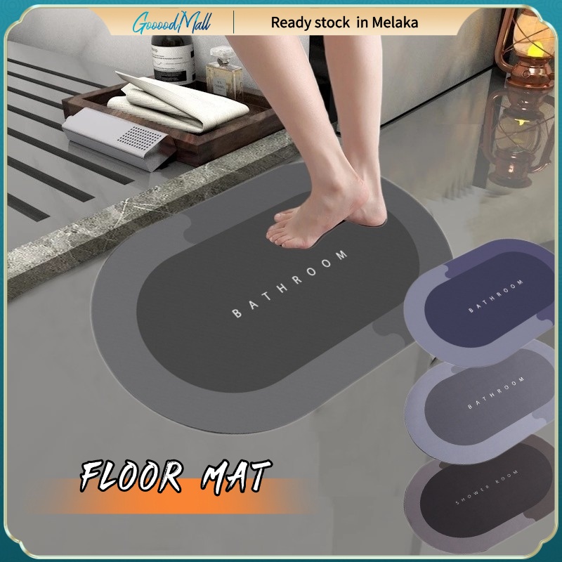 Floor Mat Bathroom Toilet Mat Anti Slip Bathroom Mat Non Slip Floor Mat ...