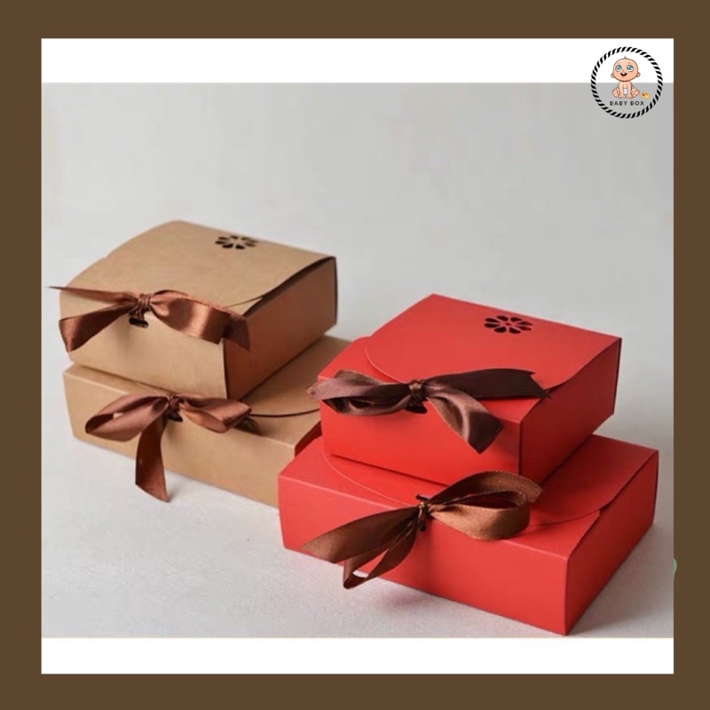 ️WHOLESALE ️[10pcs] Gift Box Packaging Box Craft Paper Box Kertas jajan ...