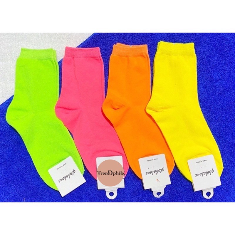Neon Color Iconic Socks | Shopee Malaysia