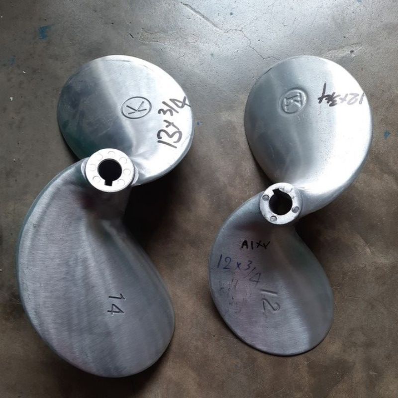 Aluminium Propeller 12"&14", Kipas Aluminium 2 daun 12 inci dan 14 inci ...