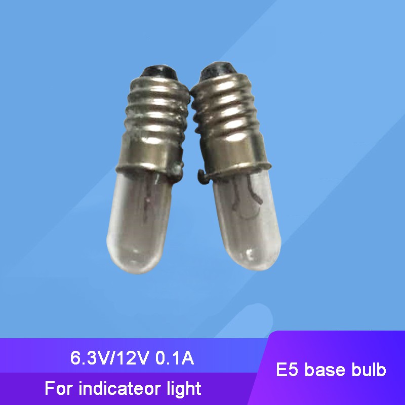 10pcs E5 1.5V 2.5V 6.3V 12V 24V Mini Bulb for Indicator Light | Shopee ...