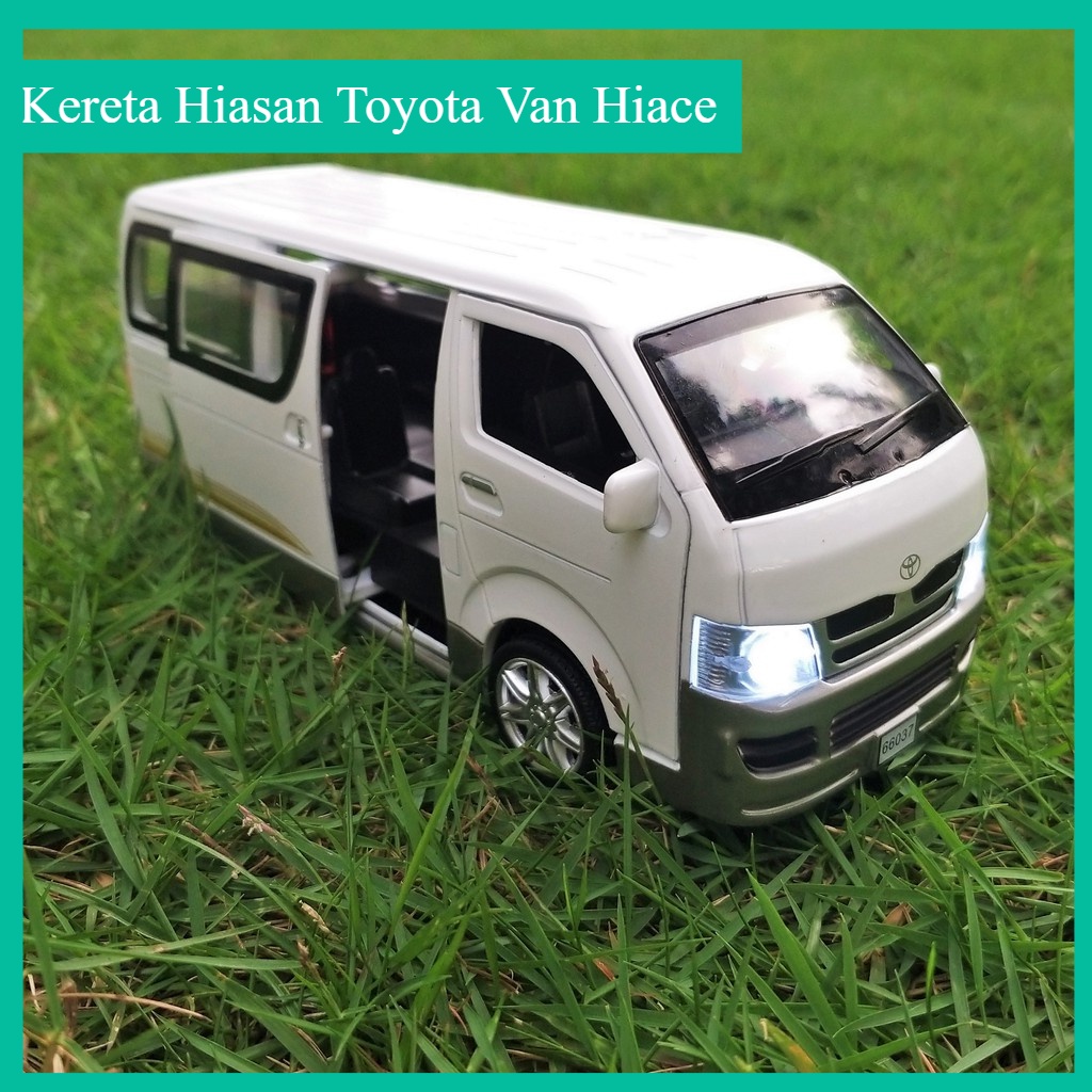 1:32 Kereta Hiasan Model Toyota Hiace Toyota Hiace Diecast Toy | Shopee ...