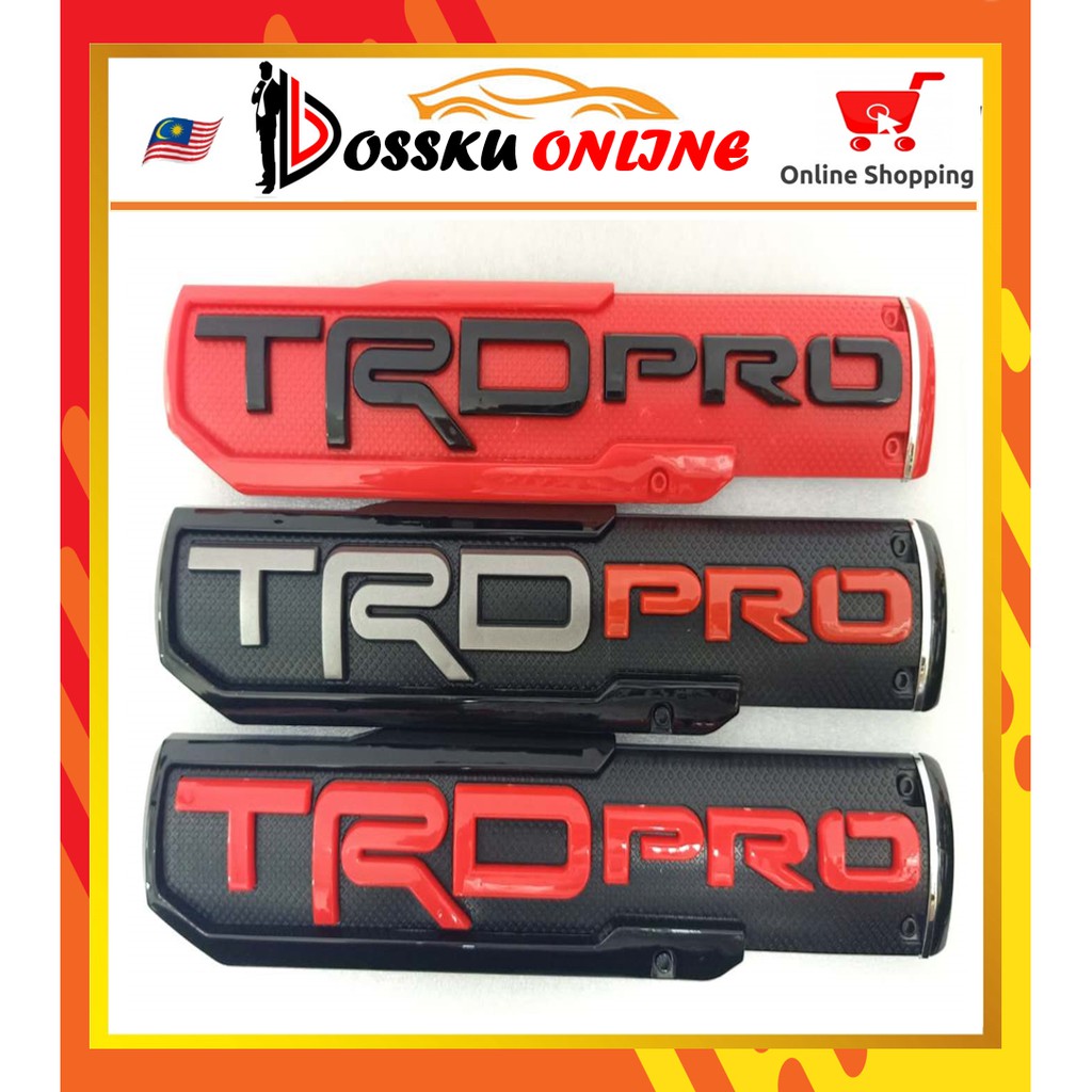 TRD PRO Car Sticker Emblem Badge Decal Car Styling | Shopee Malaysia