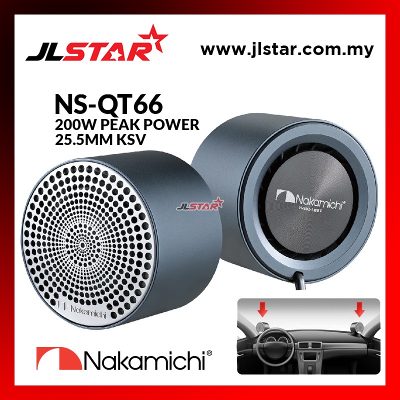 NAKAMICHI NS-QT66 - 2" FULL RANGE TWEETER SPEAKER, TWEETER KERETA, FULL RANGE SPEAKER QT66 ...