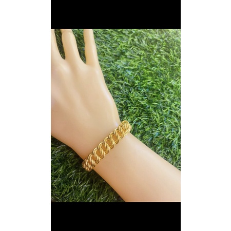 Emas Bangkok💯% ASLI/HIGH QUALITY/PREMIUM 24K GOLD Gelang Tangan Coco 💥 ...