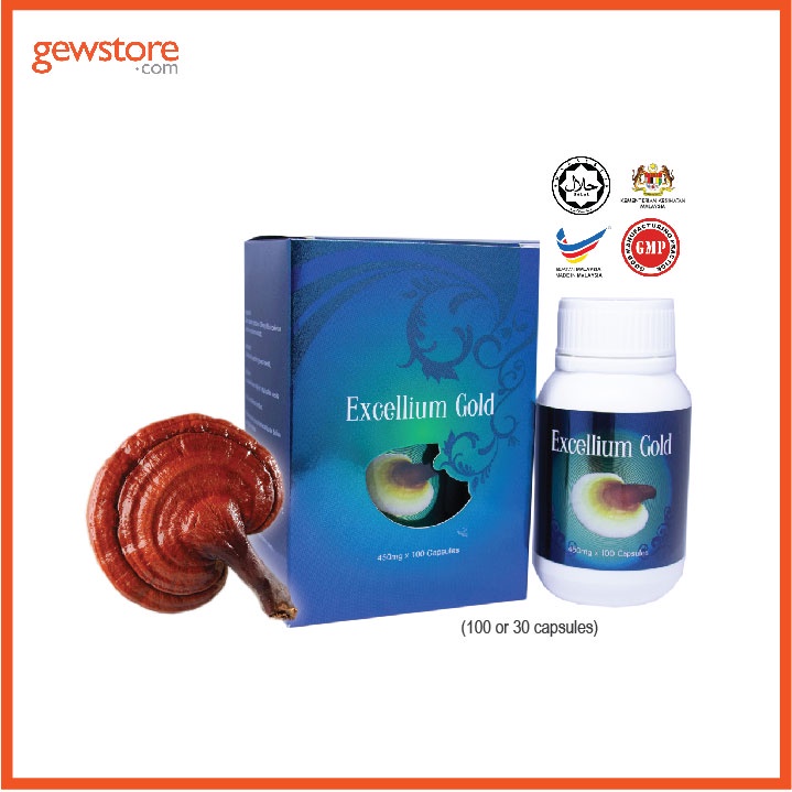 Excellium Gold (100 / 30 capsules) - Ganoderma Mycellium Extract ...
