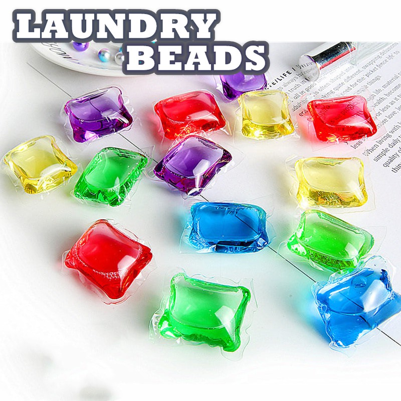 (1 PCS) Laundry Gel Beads magic Washing Cleaner Lasting Fragrance ...