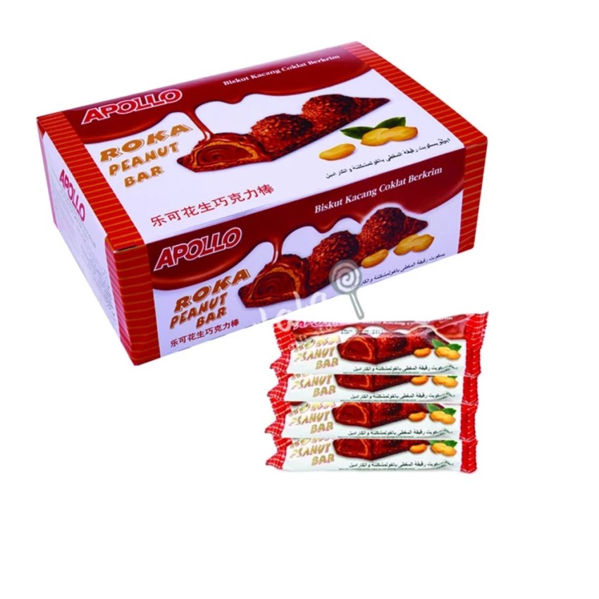 Apollo Roka Peanut Bar A1080 24's x 18g | Shopee Malaysia