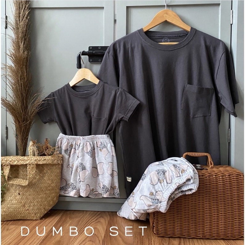 Dumbo SET (There Is glitter On dumbo Hat/Child And Adult SET) | Shopee ...