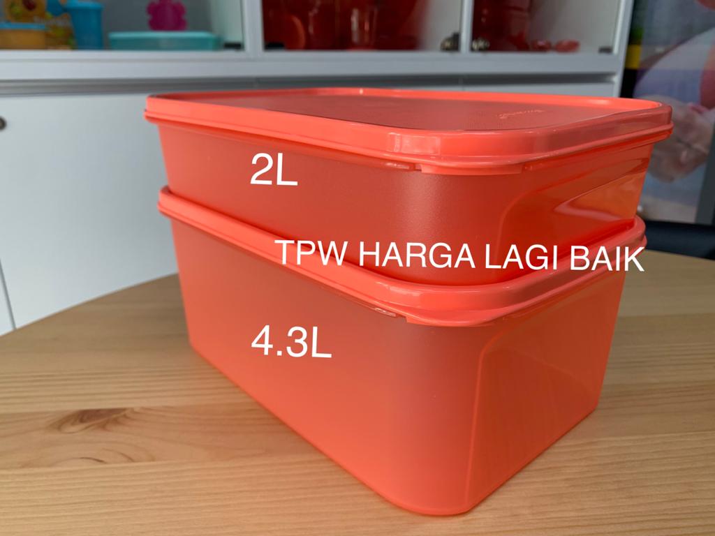 Tupperware Modular Mates Rectangular 2L n 4.3L (2pcs) | Shopee Malaysia
