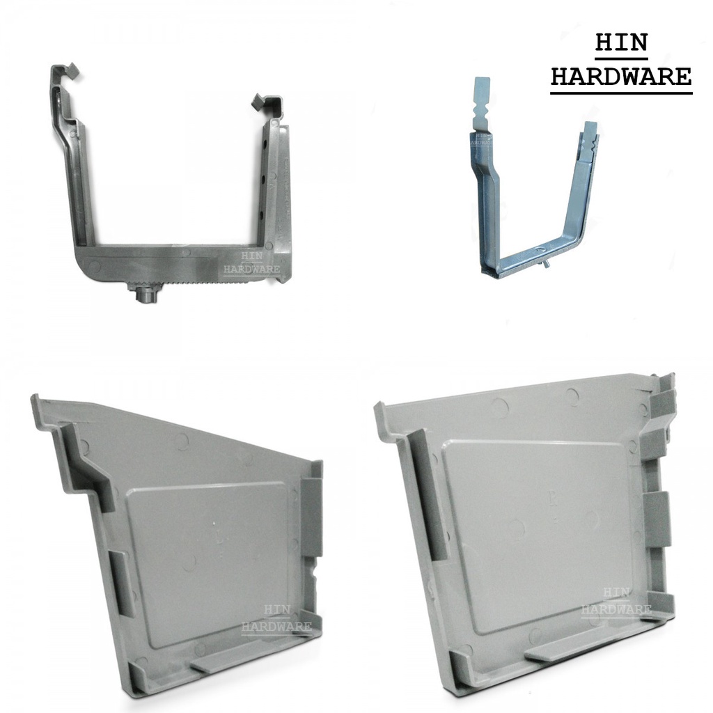 HIN F300 PVC Gutter Mitre Fitting Grey (PVC Rainwater Gutter System ...