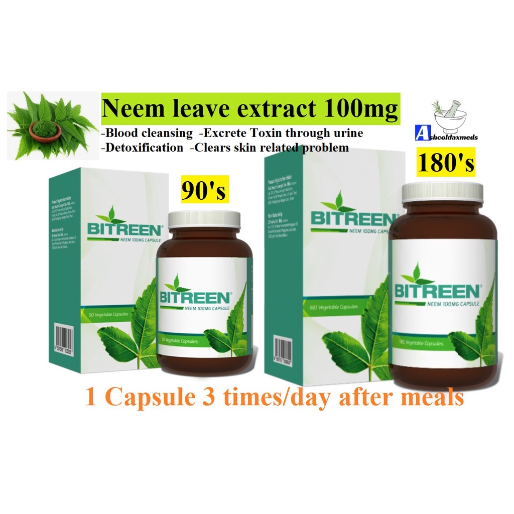 BITREEN NEEM 100MG 90'S/180'S LATEST STOCK (Cuci darah/Blood ...