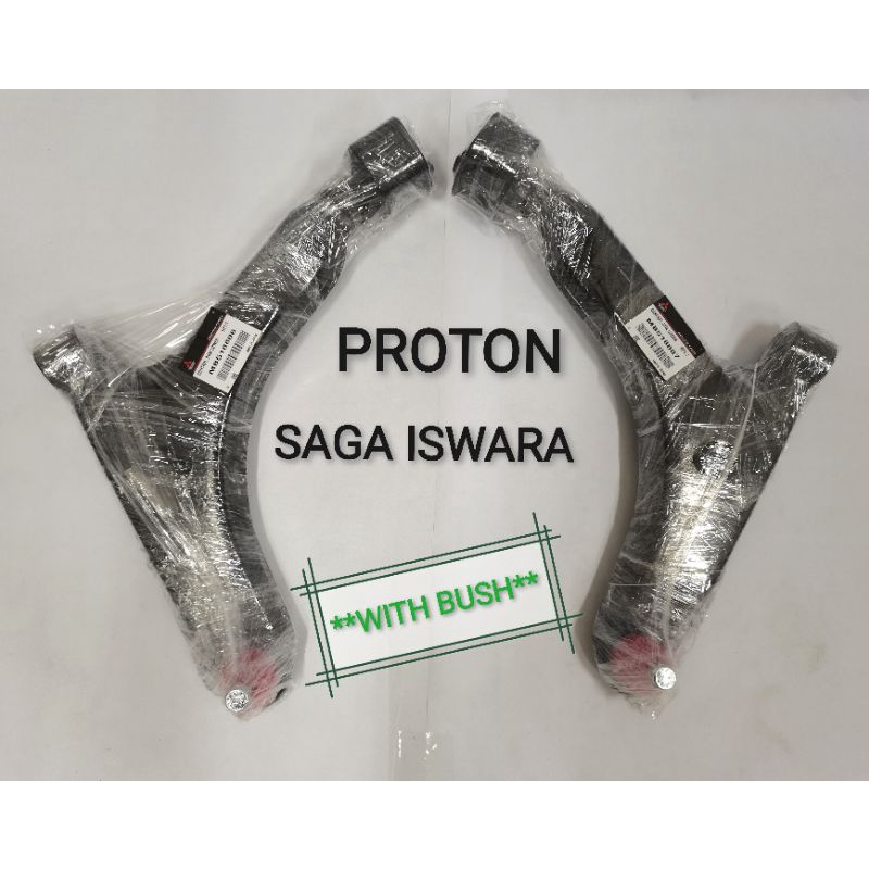 LOWER ARM FRONT LH+RH PROTON SAGA ISWARA 1.3 1.5 **WITH BUSH** MB518806 ...