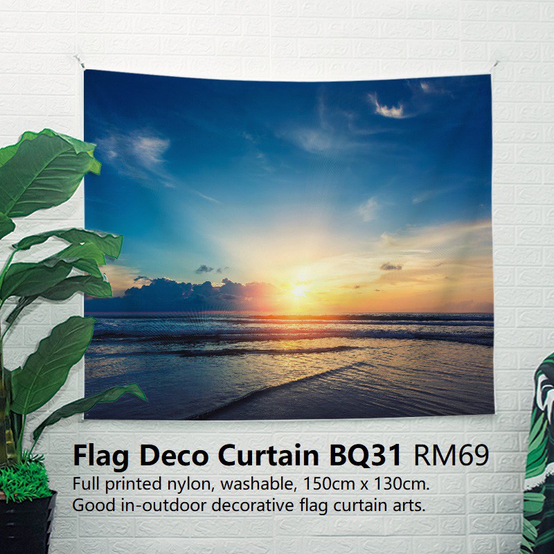 Flag Curtain Wall Art Decoration Bendera Hiasan | Shopee Malaysia