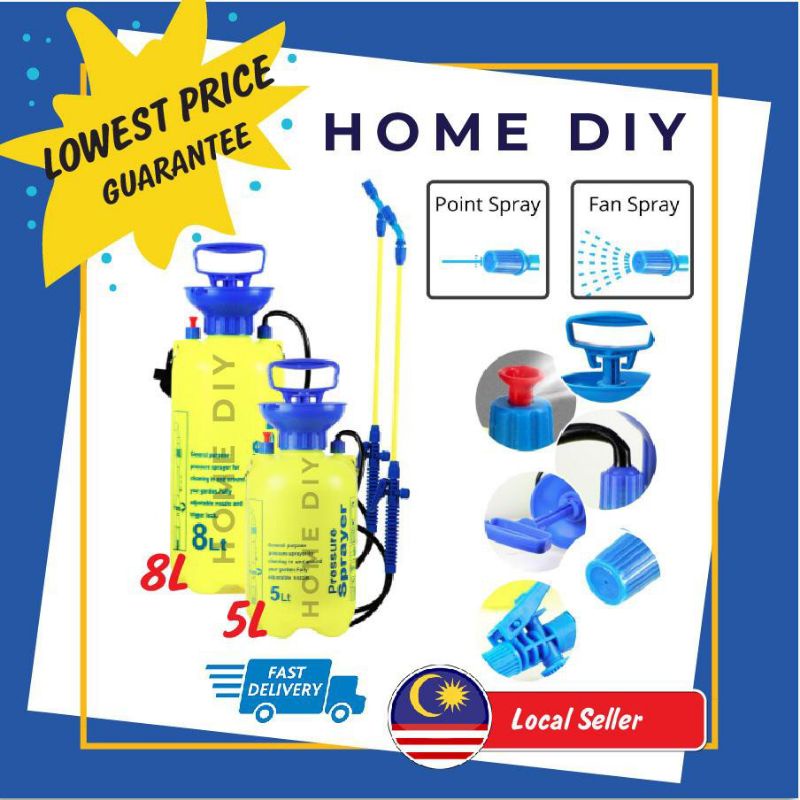 💥HOT 💥 Tong Racun Manual 5/8 Liter Pam Meracun Rumput Saiz Kecil Mudah ...