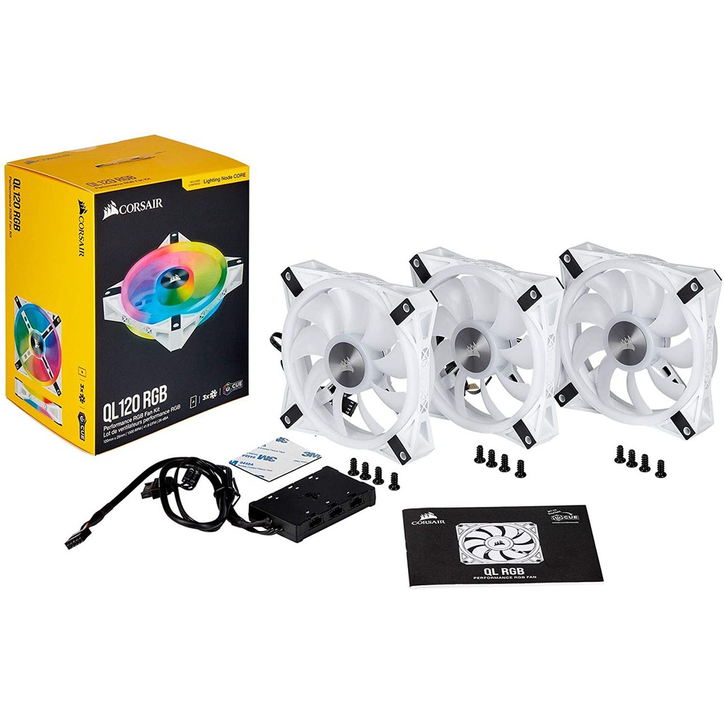 [NEW] CORSAIR iCUE QL120 RGB 120MM PWM RGB LED COOLING FAN (SINGLE FAN ...