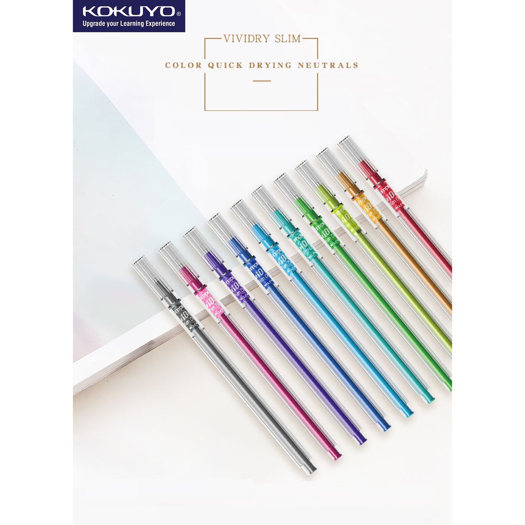 KOKUYO Campus viviDRY slim Quick-Dry Gel Pen (0.4mm) | Shopee Malaysia