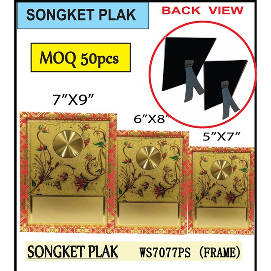 SONGKET PLAK PLASTIC FRAME WITH STICKER LOGO | Shopee Malaysia