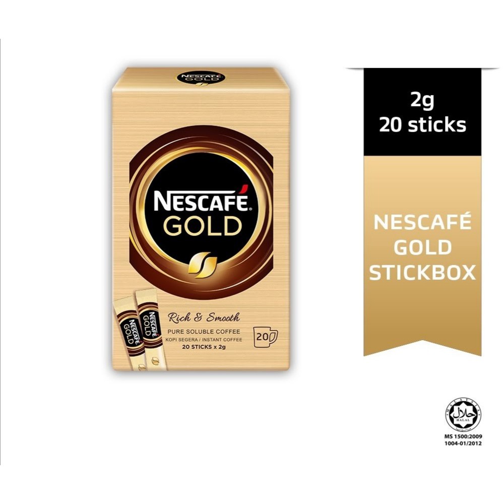 Nescafe Gold Instant Coffee ( Kopi Segera) Rich & Smooth, Pure Soluble ...