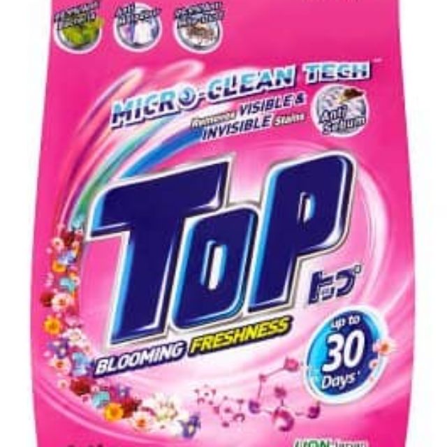 750g Top Blooming Freshness Micro-Clean Tech Powder Detergent | Shopee ...