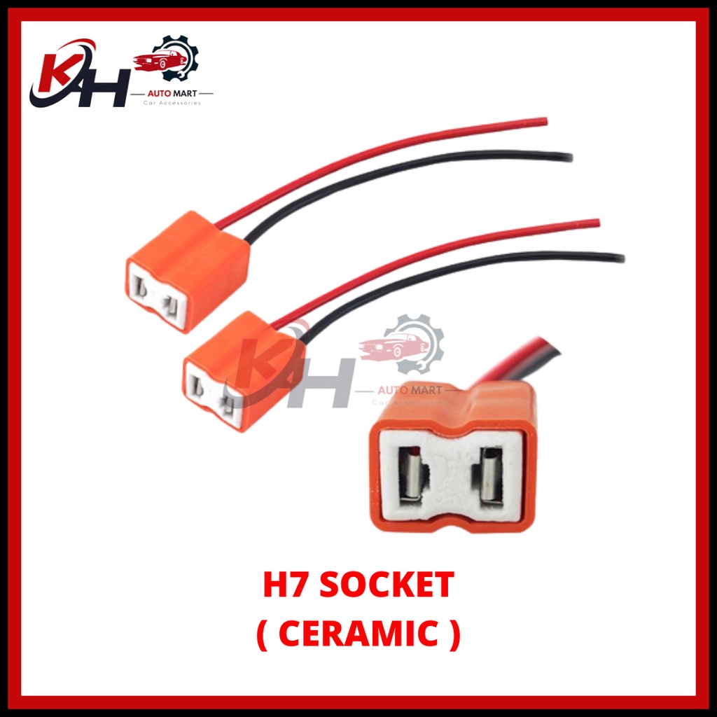 🔥1 PCS🔥 H7 Bulb LED Ceramic OEM Socket Car Headlamp Spotlight Light ...