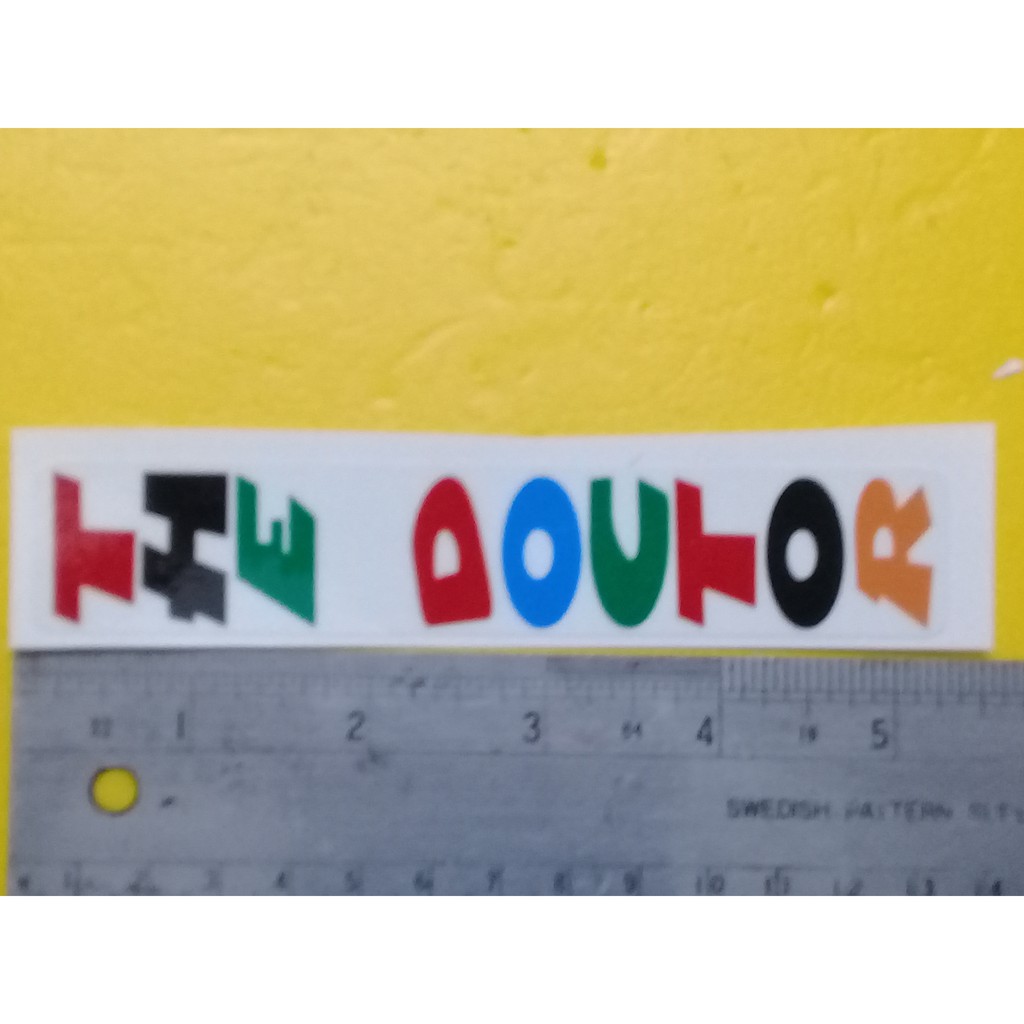 20230823-1149 0437A THE DOCTOR Body Sticker / Stripe / STIKER Stickers ...