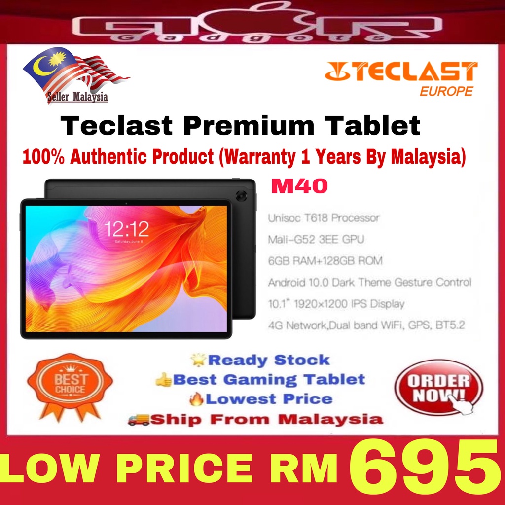 🚚FREE SHIPPING🚚Teclast M40 PRO/M40/M30(6+128GB)10.0" Inch 4 Tablet PC ...