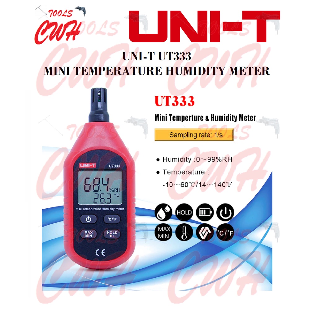 UNI-T UT333 MINI TEMPERATURE HUMIDITY METER DETECTOR SUHU TESTER ...