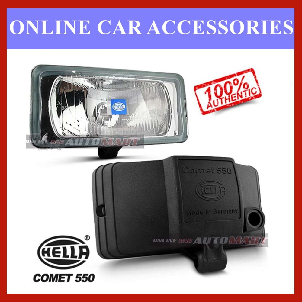 ORIGINAL HELLA COMET 550 (White) Spot Lamp Fog Light with H3 Halogen ...