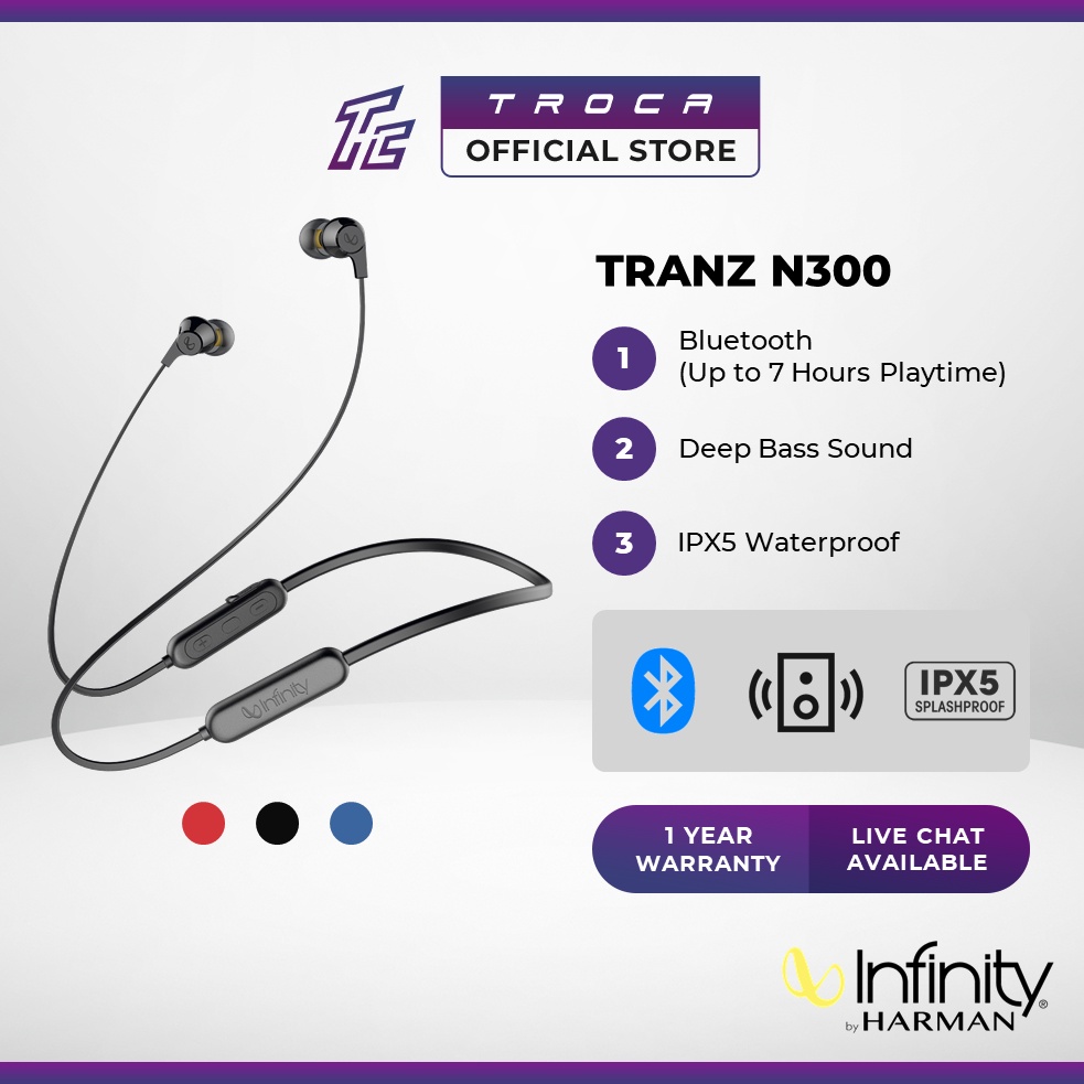 Infinity by Harman Tranz N300 Wireless In-Ear Headphones - Bluetooth ...