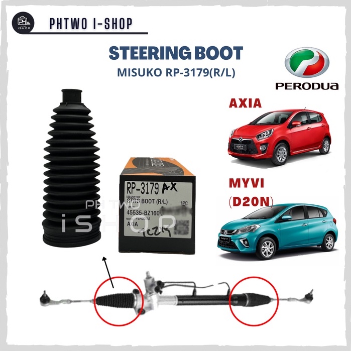 STEERING BOOT - PERODUA AXIA MYVI D20N 2018 MISUKO RP-3179 (RH/LH ...