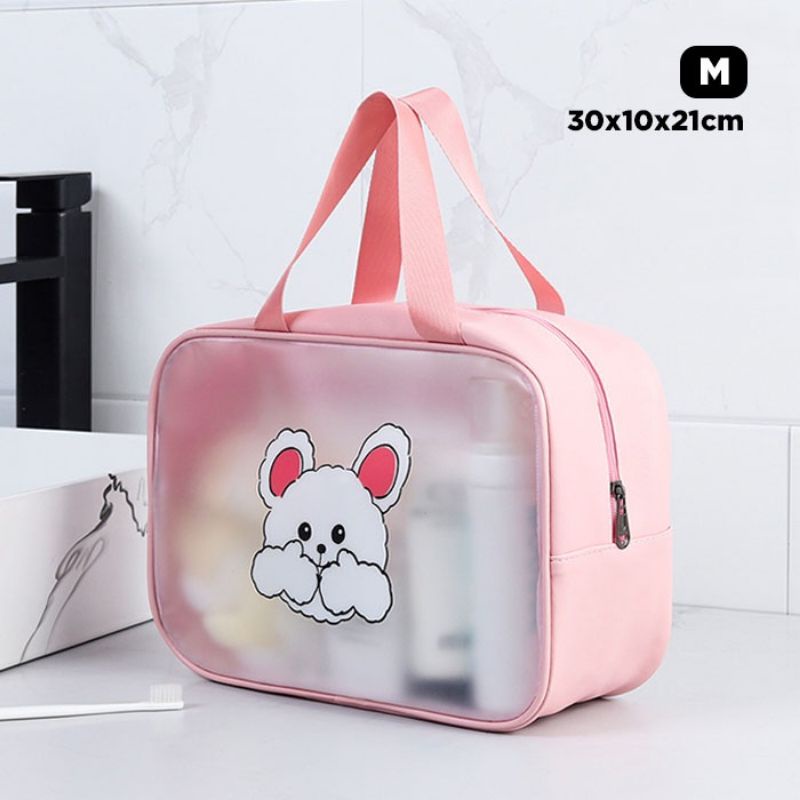 Transparent Large-Capacity Cosmetic/Skincare Cute Travel Storage Bag ...