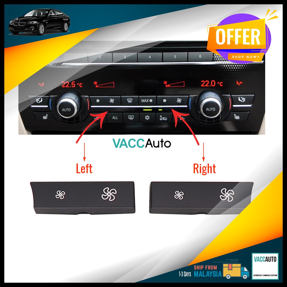 5 Series 7 Series F10 F02 Air Conditioning Control Button A/C Heater ...