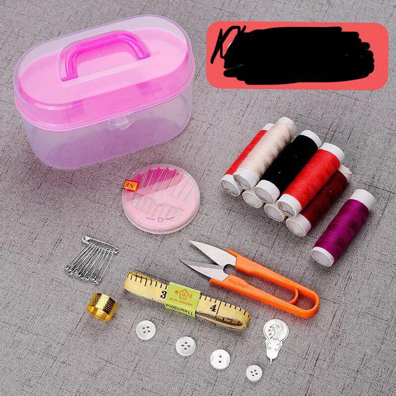 Complete Needle Thread Sewing Tool set oval Sewing set | Shopee Malaysia