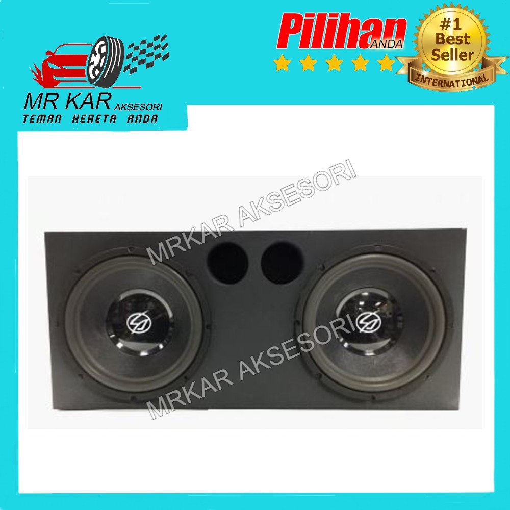 HIGH POWER 12” Inch DOUBLE Sub Woofer with Box CALIBER / BOSOKO / T ...