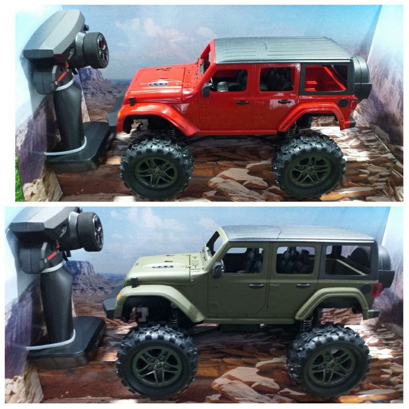 READY STOCK🇲🇾 - Double E E333-003 RC Jeep Wrangler 4WD Crawler - Remote ...