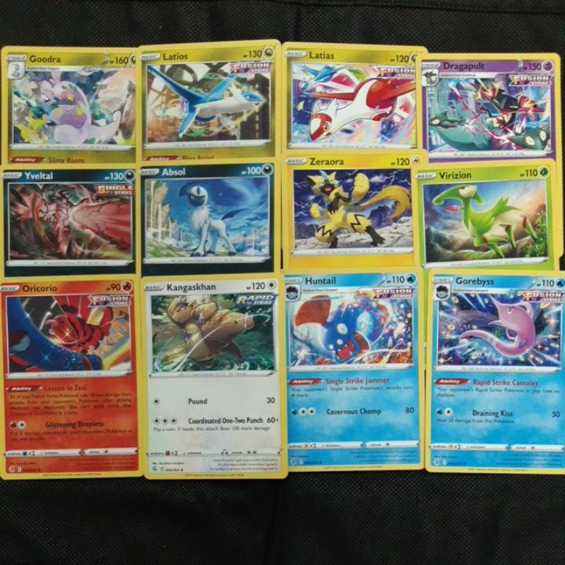 Pokemon Card TCG: Fusion Strike: Absol/ Latias/ Latios/ Virizion ...
