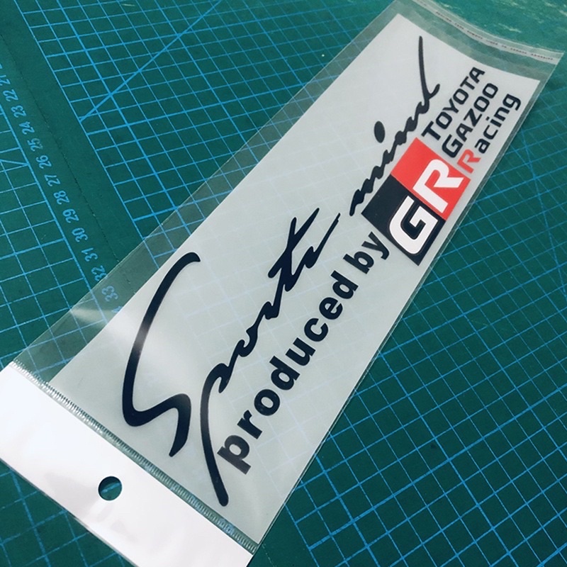 toyota GR gazoo racing car sticker bonet stiker kereta bumper body ...