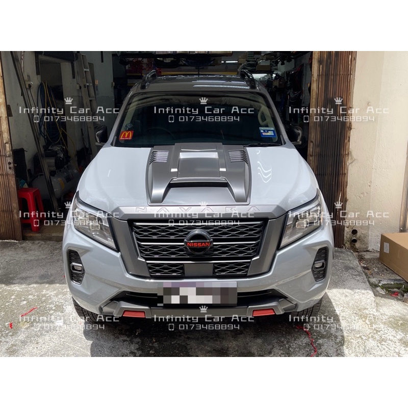 Nissan navara 2021 Pro-4x Pro4x Front Bonet Bonnet scoop matt black ...