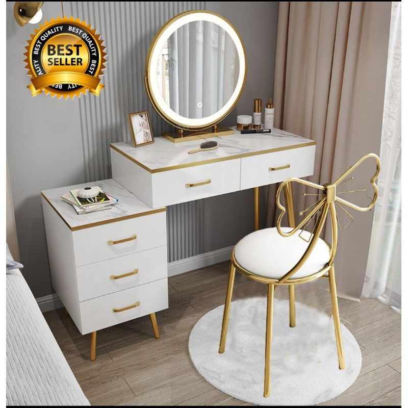 Simple dressing table light luxury net red ins dressing table Nordic ...