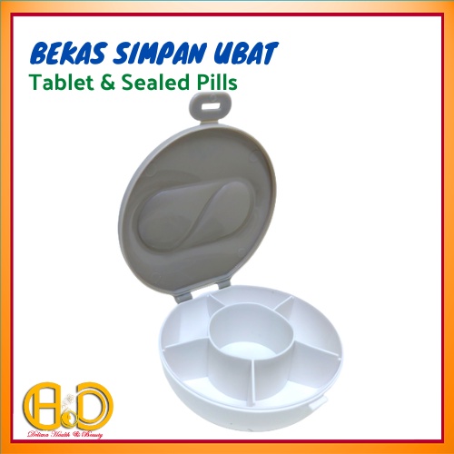 Bekas simpan ubat tablet 6 slot simpanan | Shopee Malaysia