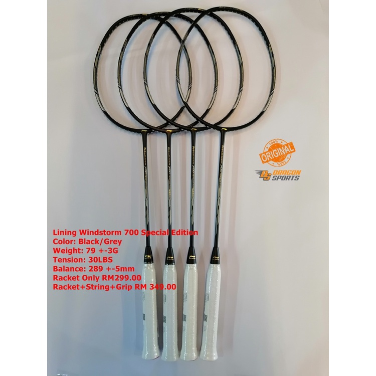 Lining Windstorm 700 special edition Black/Grey Color 100% ORIGINAL ...