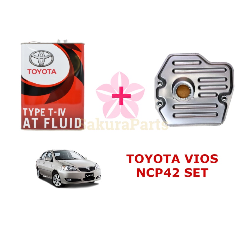 Toyota Type 4 Transmission Fluid + Auto Gearbox Filter Service set for ...