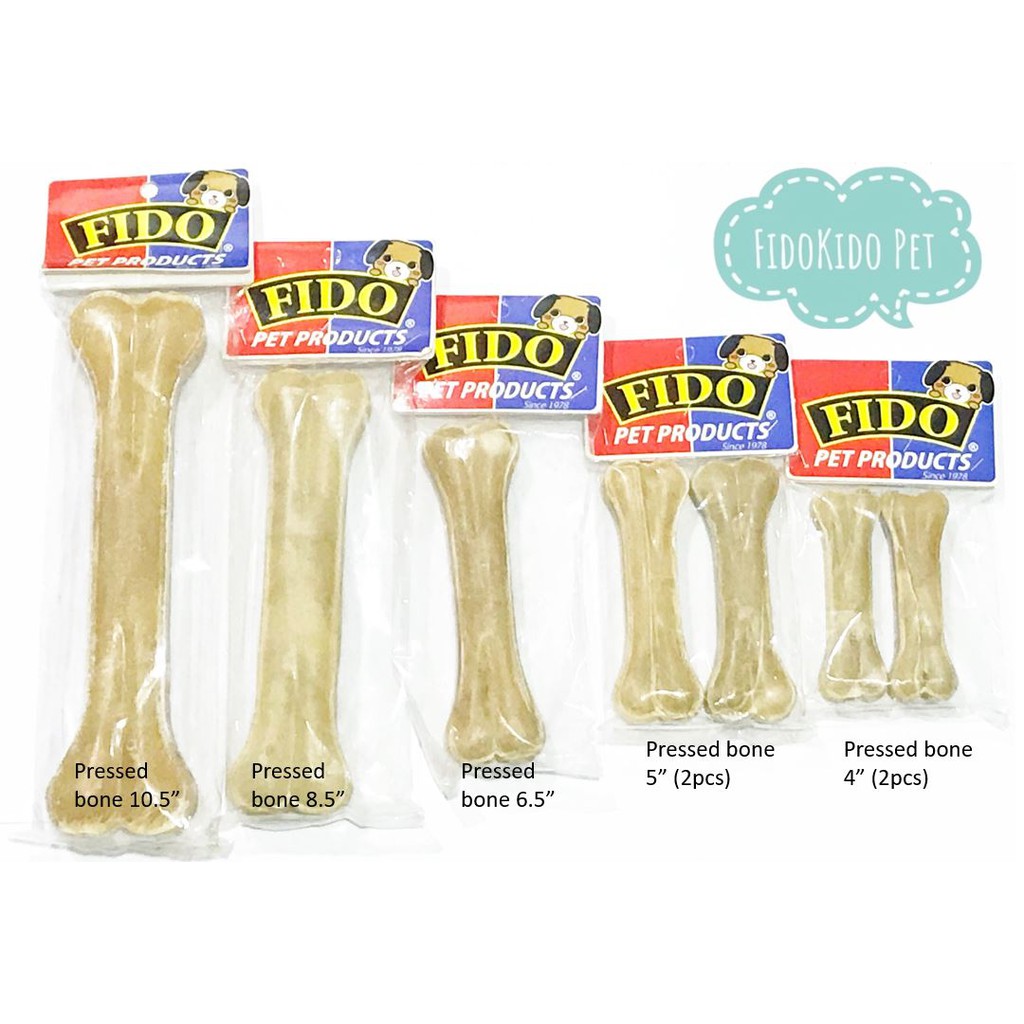 Fido pressed bone chewy (various sizes) - 4" to 10.5" | Shopee Malaysia