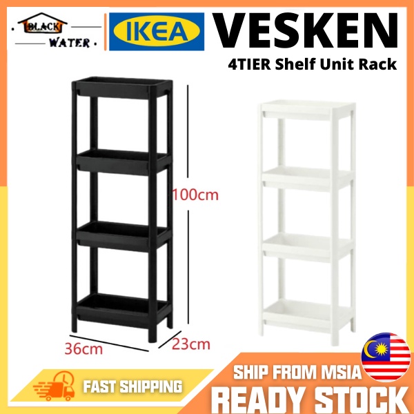 𝙎𝙃𝙄𝙋 𝙎𝘼𝙈𝙀 𝘿𝘼𝙔! 💥𝙍𝙀𝘼𝘿𝙔 𝙎𝙏𝙊𝘾𝙆💥 𝐈𝐊𝐄𝐀 VESKEN 4TIER Shelf unit rack Kitchen ...